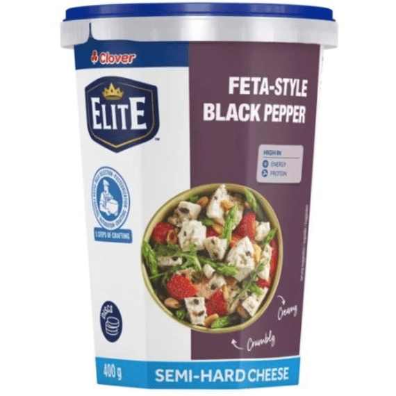 Clover Feta Black Pepper 400g | Agrimark