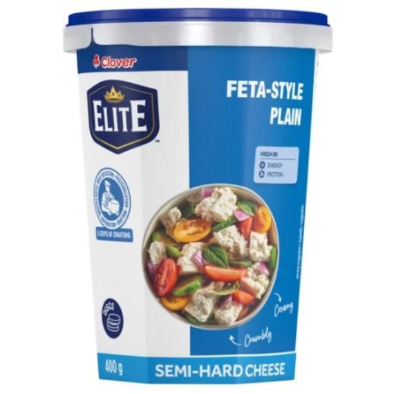 Clover Feta Plain 400g | Agrimark