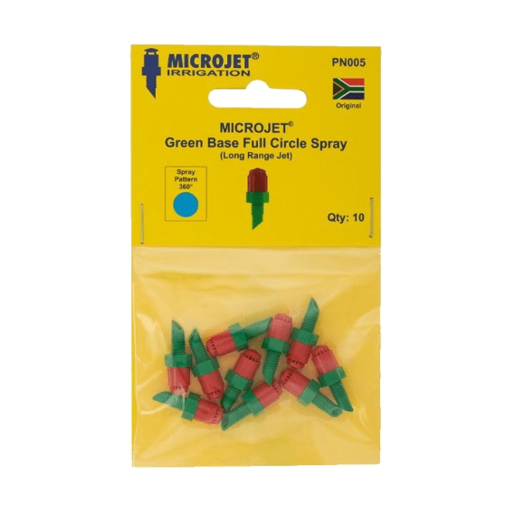 Microjet Green Base Red Cap 360deg P10 | Agrimark