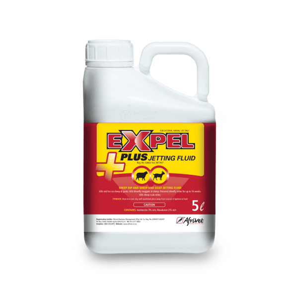 Afrivet Expel Plus Jetting Fluid 5L | Agrimark