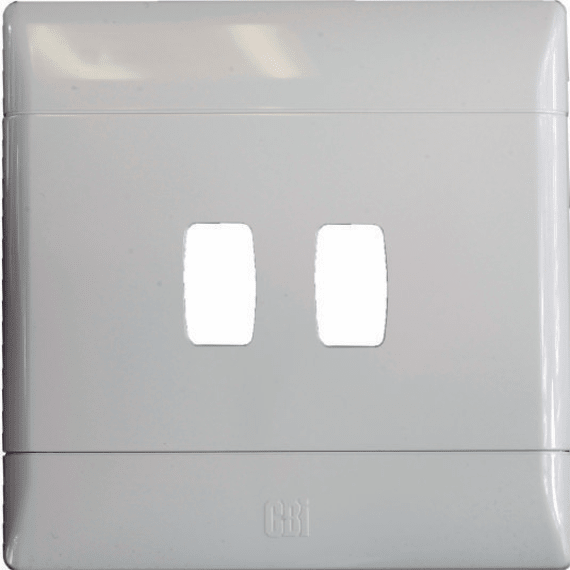 Cbi Light Switch Grid Plate 2 L 4x4 Wht | Agrimark