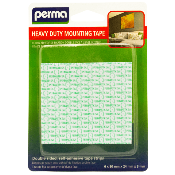 Perma Mounting Tape Strips 80mmx24mmx3mmx6 | Agrimark