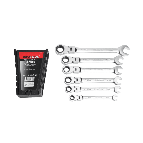 Eurotool Ratchet Spanner Flex Chr 6pce | Agrimark
