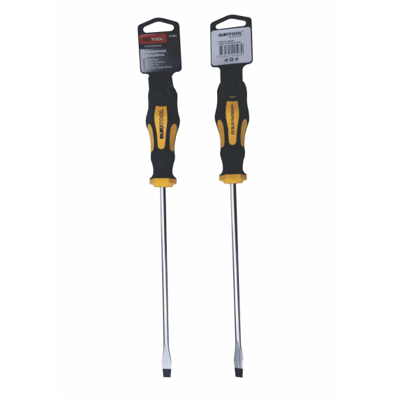Eurotool Screwdriver SL 8x200 Yellow1pc | Agrimark