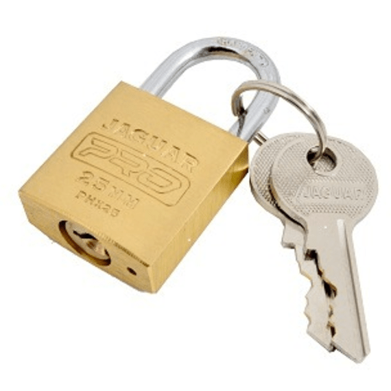 Jaguar Padlock Brass | Agrimark