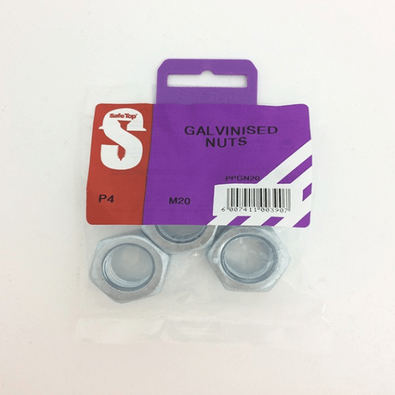 Safetop Nut Galv | Agrimark