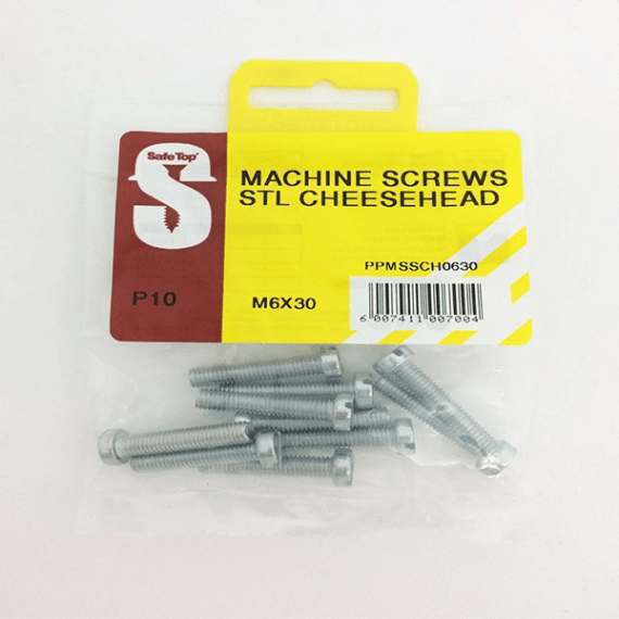 Safetop Screw Machine HD Galv 6mm 10pk | Agrimark