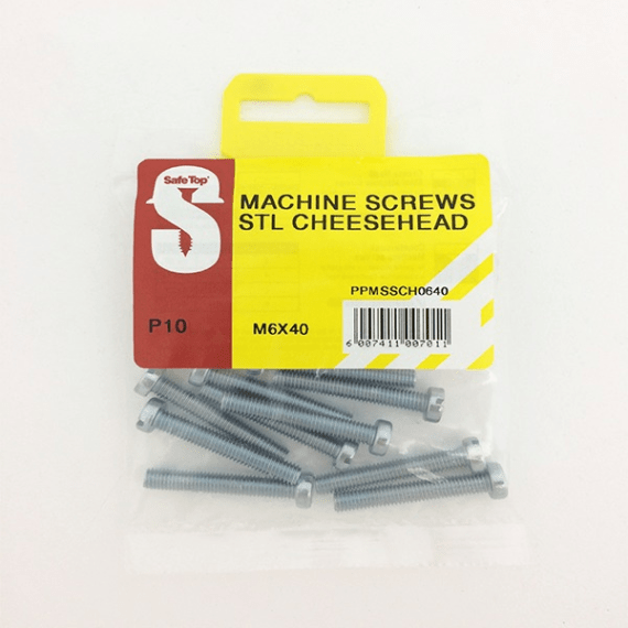 Safetop Screw Machine HD Galv 6mm 10pk | Agrimark