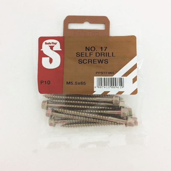 Safetop Screw Self Drill Timber 65mm 10pk | Agrimark