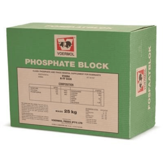 Voermol Phosphate Block 25kg | Agrimark