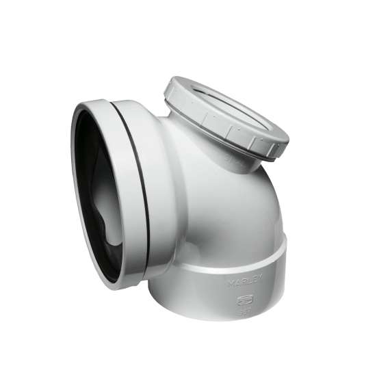 Marley Pvc Sv Pan Collar A/h Bend 110mm | Agrimark