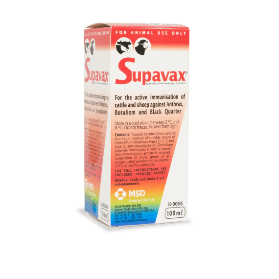 MSD Vaccine Supavax 100ml | Agrimark