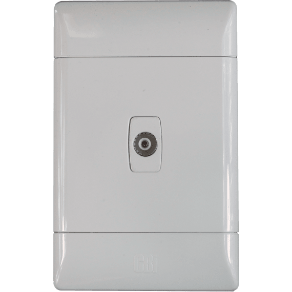 Cbi Tv Socket Single Outlet Wht 2x4 | Agrimark