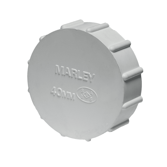 Marley Pvc Waste Stop end 40mm BSP | Agrimark