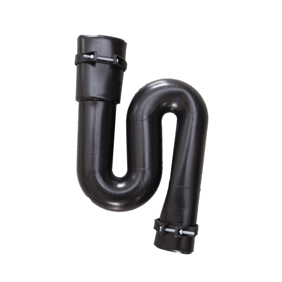 Splashworks Trap S Plain Rubber Black 32x40mm | Agrimark