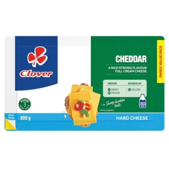 Clover Cheese Cheddar 800g | Agrimark