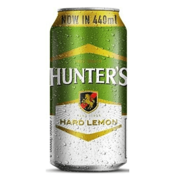Hunters Hard Lemon Can 440ml | Agrimark