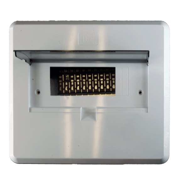 Cbi DB Board Pvc Cover SS Mini Rail Wht 12way | Agrimark