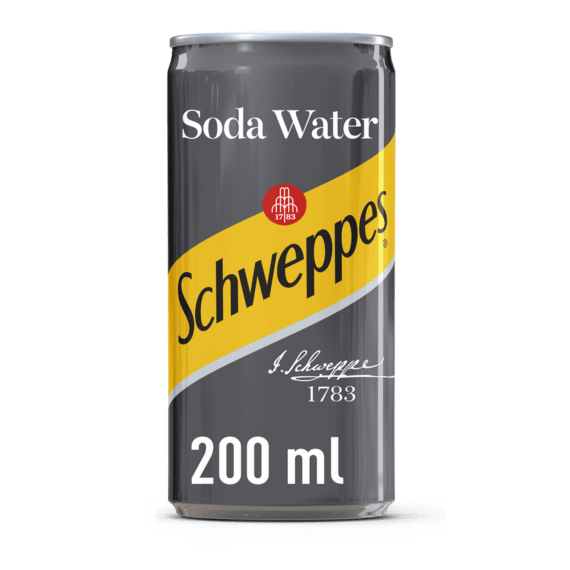 Schweppes Soda Water Can 24x200ml | Agrimark