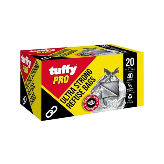 Tuffy Pro Refuse Bags Ultra Strong 20's x 10 | Agrimark