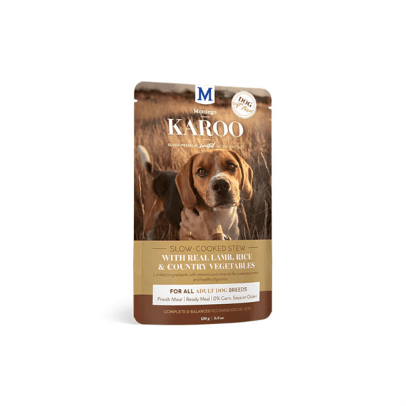 Montego Karoo Adult Wet Dog Food Lamb 150g | Agrimark