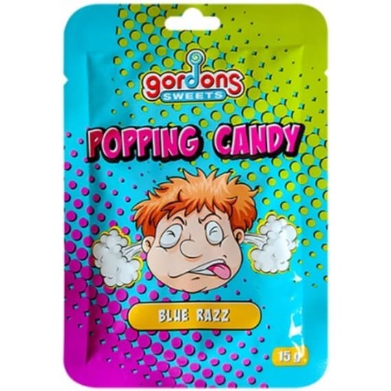 Gordon Sweets Popping Candy Bluerazz 15g | Agrimark