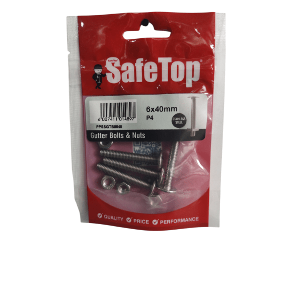 Safetop Gutter Bolts & Nuts Stainless Steel | Agrimark