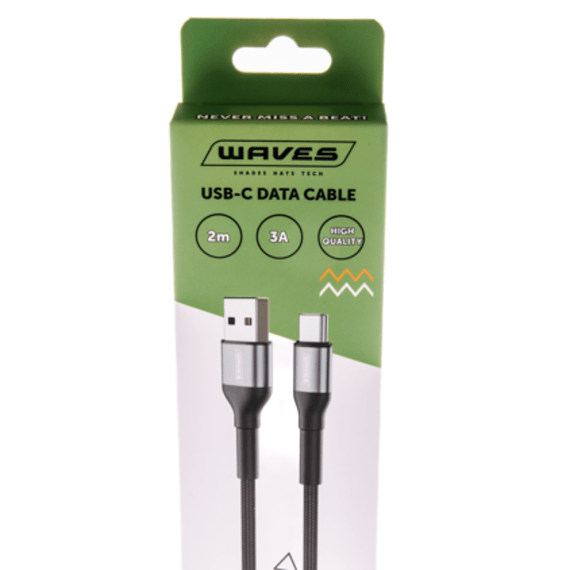 Waves Tech - Type C Fast Charge Cable 1m | Agrimark