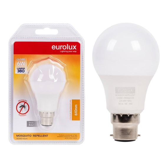 Eurolux Led Mosquito Repel Globe 6w B22 | Agrimark