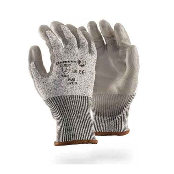 Dromex Glove Pu5 Cut4 Grey | Agrimark