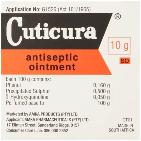 Cuticura Antiseptic Ointment 10g | Agrimark