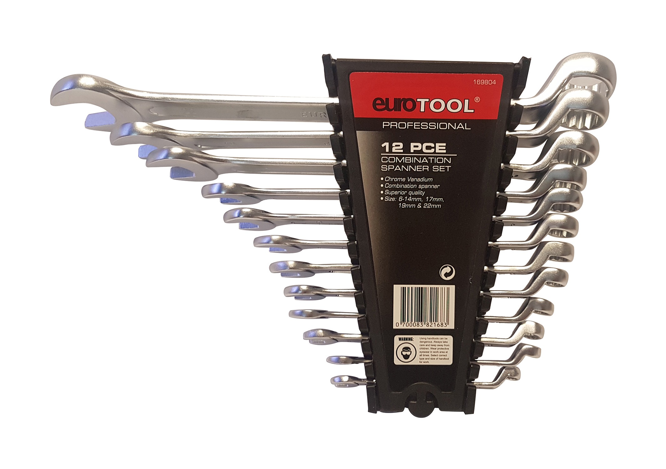 Eurotool 12pc Spanner Set On Clip 6-22mm | Agrimark
