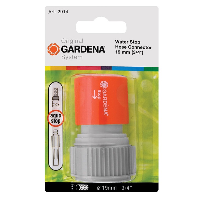 Gardena Water Stop 19mm(3/4 Inch)16mm(5/8 Inch) | Agrimark