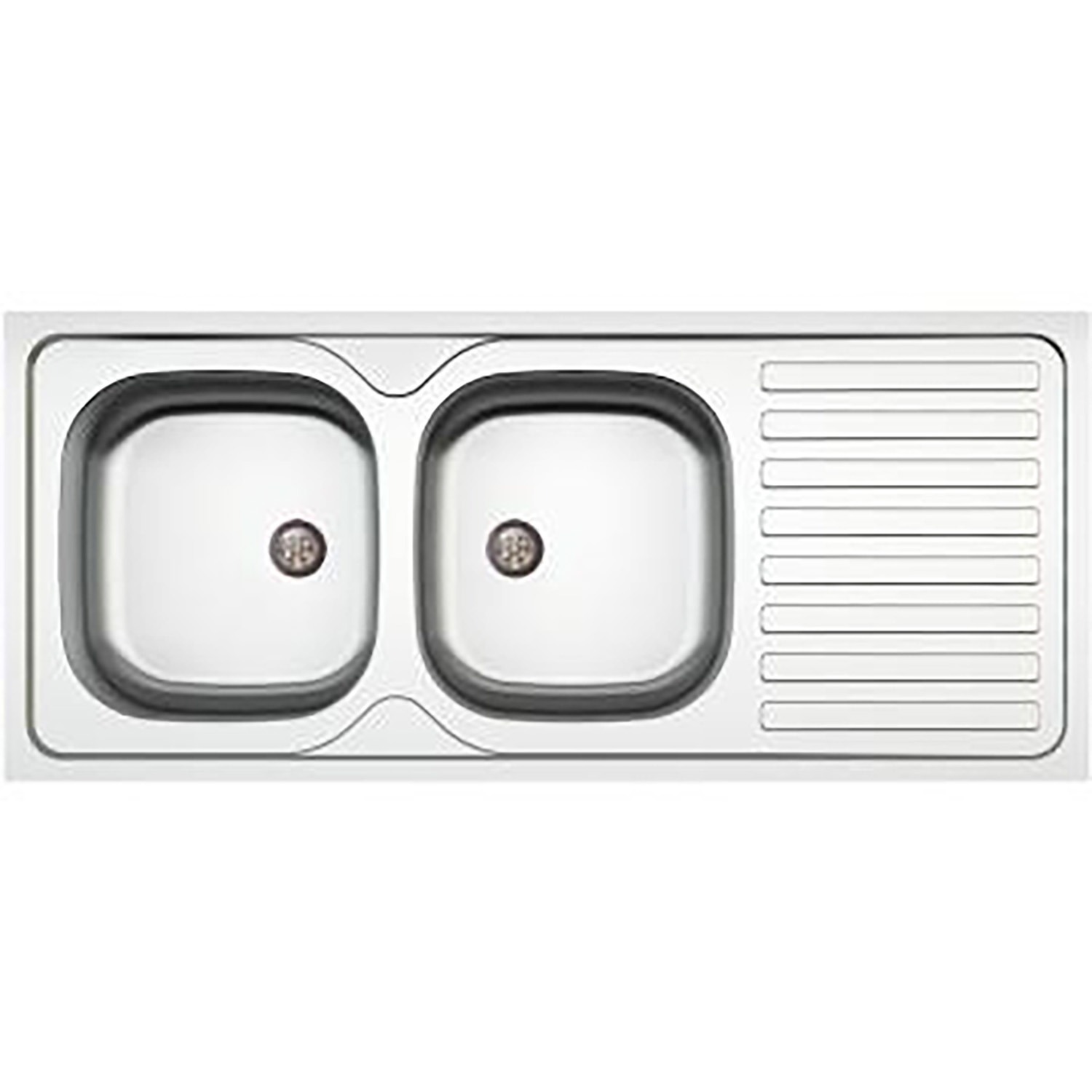 Kwikot Sink Std Drop in Dbl Bowl 1160x500 | Agrimark
