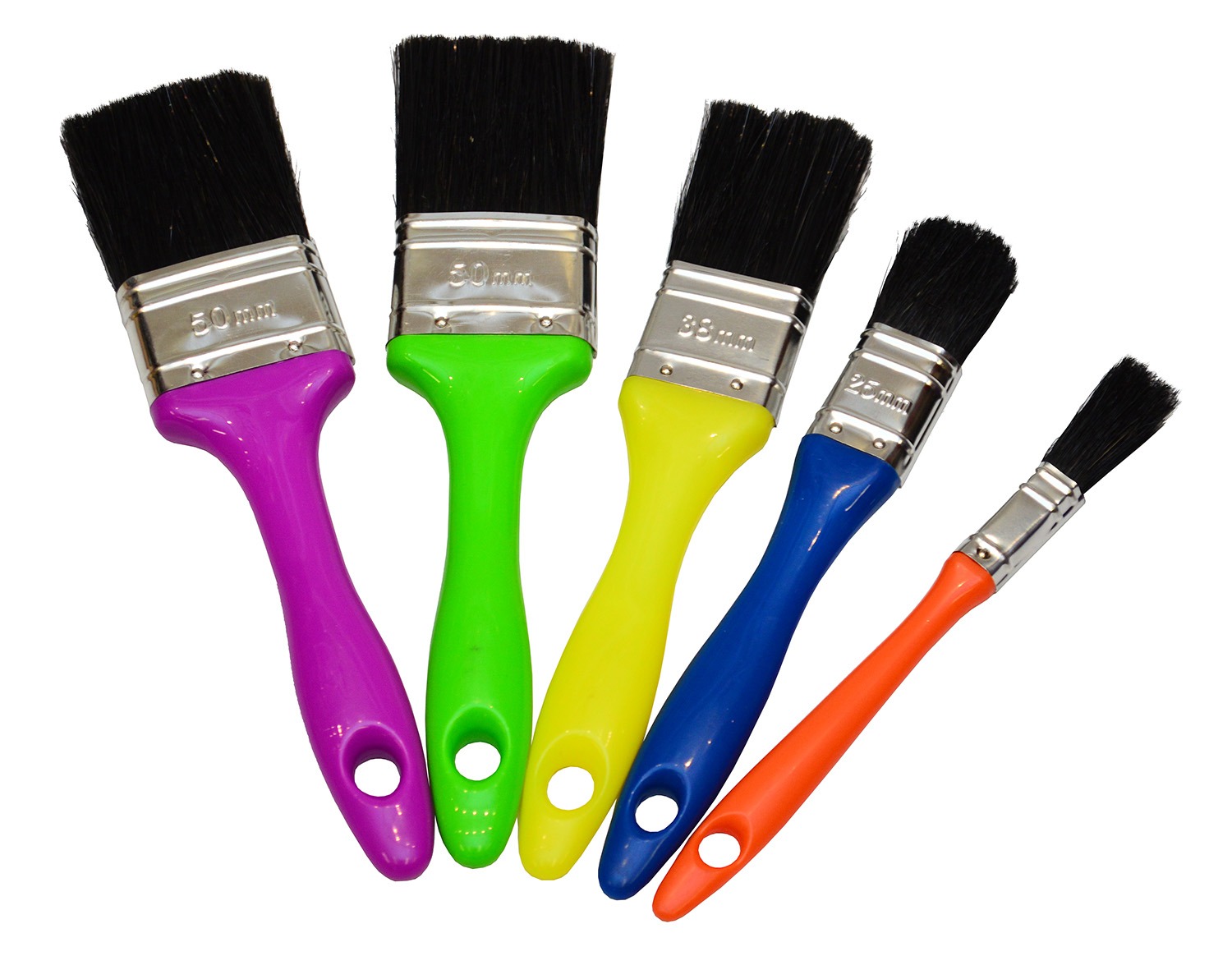 Academy Paint Brush Rainbow Set 5pc | Agrimark