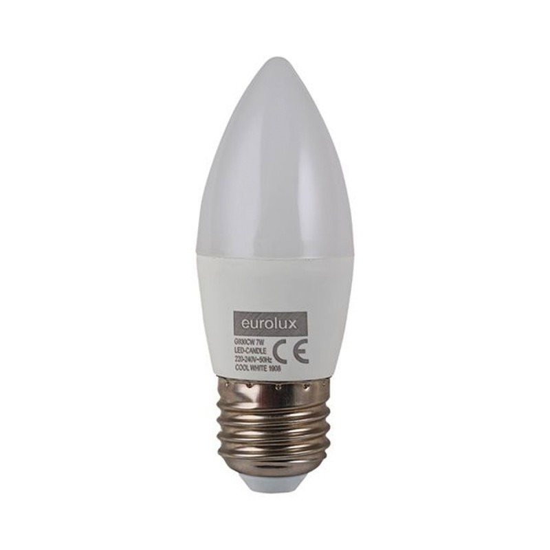 Eurolux Led Candle Plastic 7W E27 Cool White | Agrimark