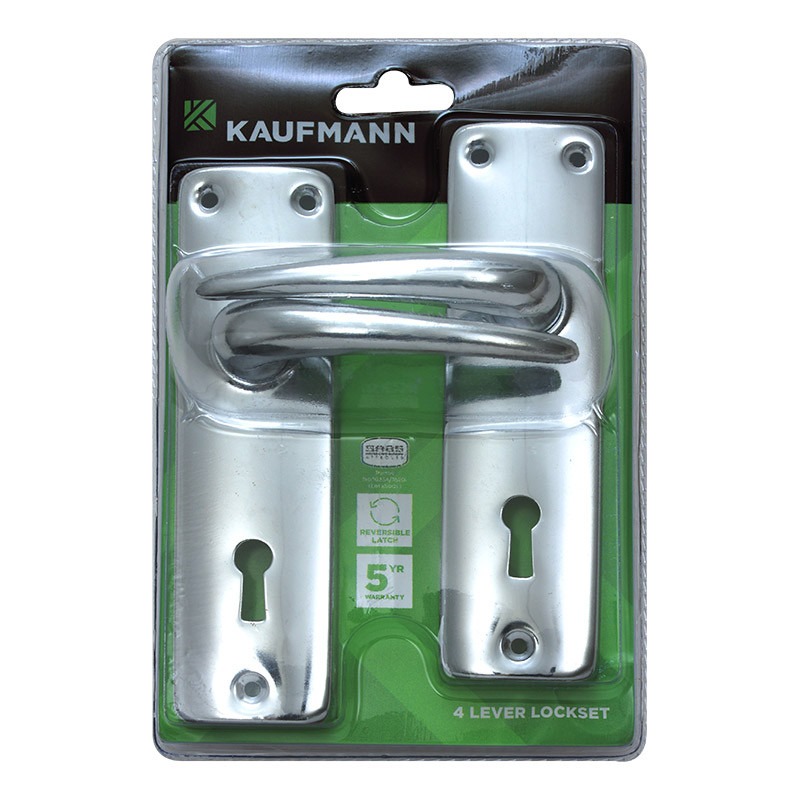 Kaufmann Lockset 4 Lever Sabs Lock + Cp Handle | Agrimark