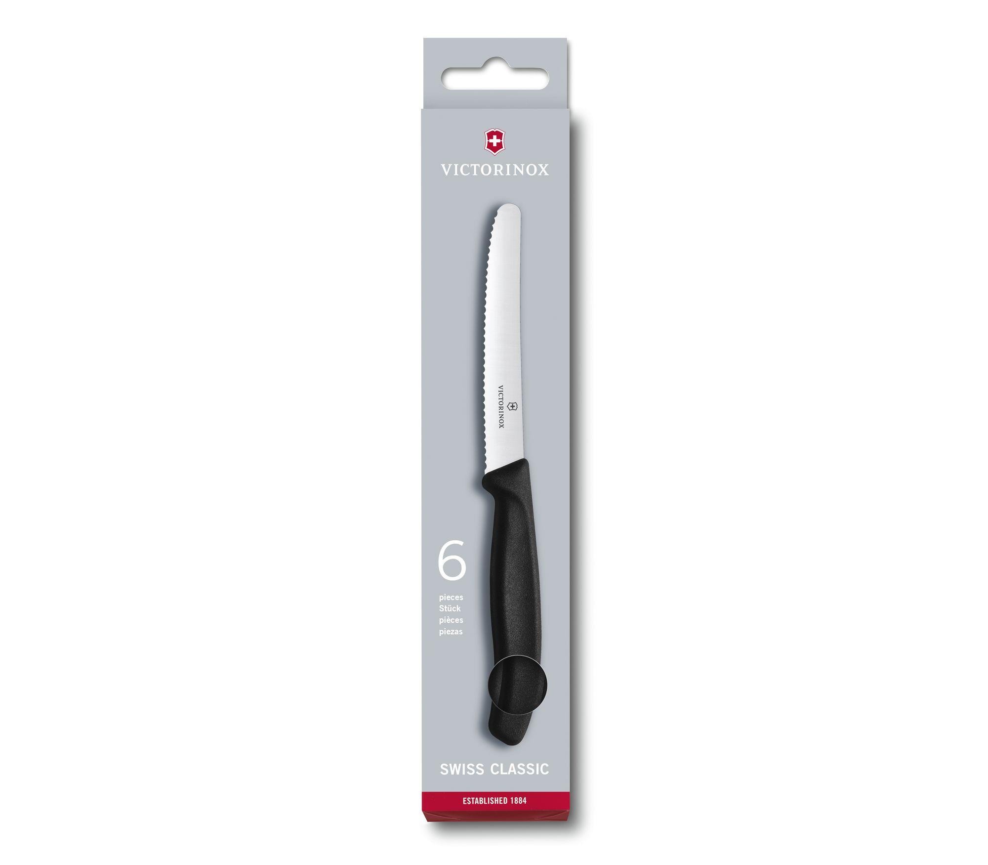 Victorinox 6 Piece Table Knife Set Black | Agrimark