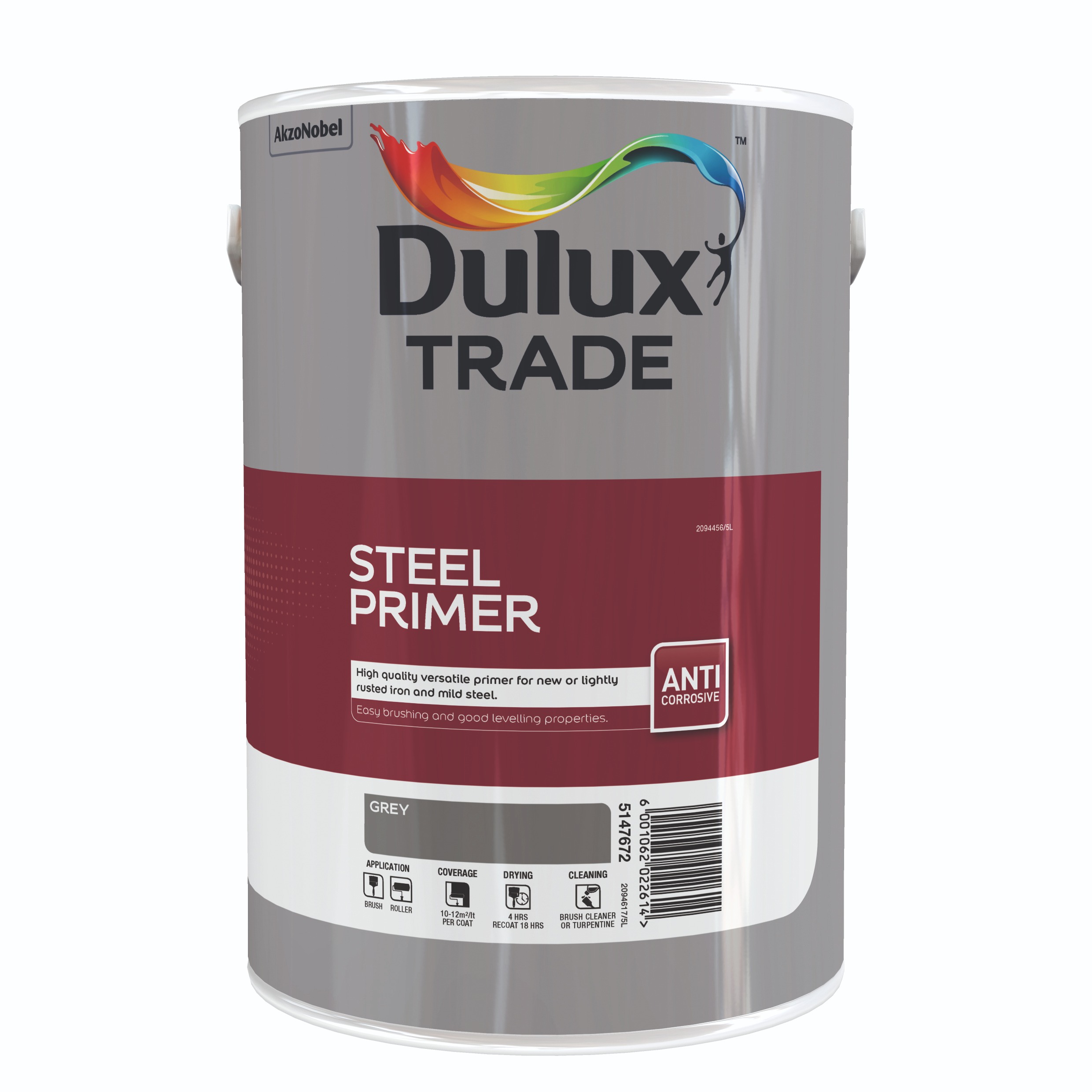 Dulux Trade Primer Steel Grey 5L | Agrimark