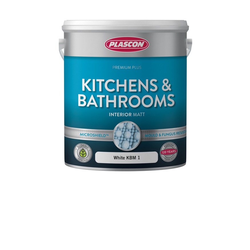 Plascon Kitchen & Bath White 2.5L | Agrimark