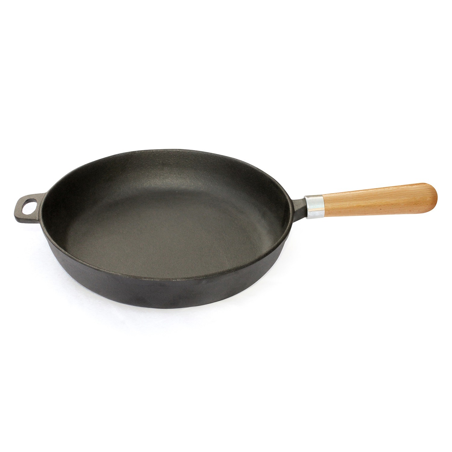 LK's Cast Iron Frying Pan Wooden Handle 26cm | Agrimark