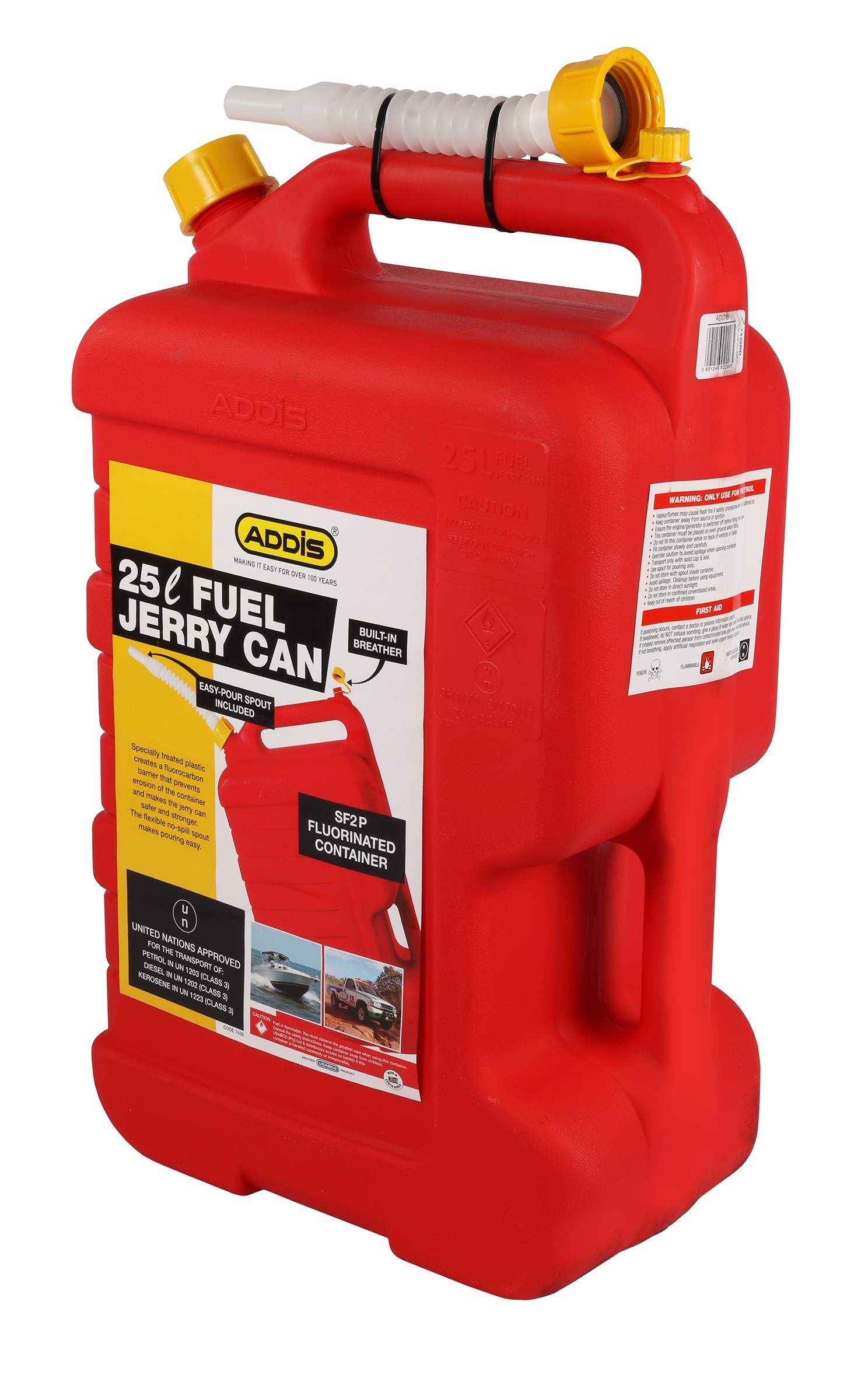Addis 25L Jerry Can Plastic Fuel | Agrimark