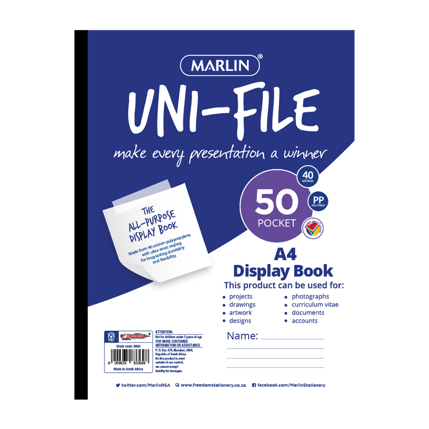 Marlin Uni-file 50 Pocket | Agrimark