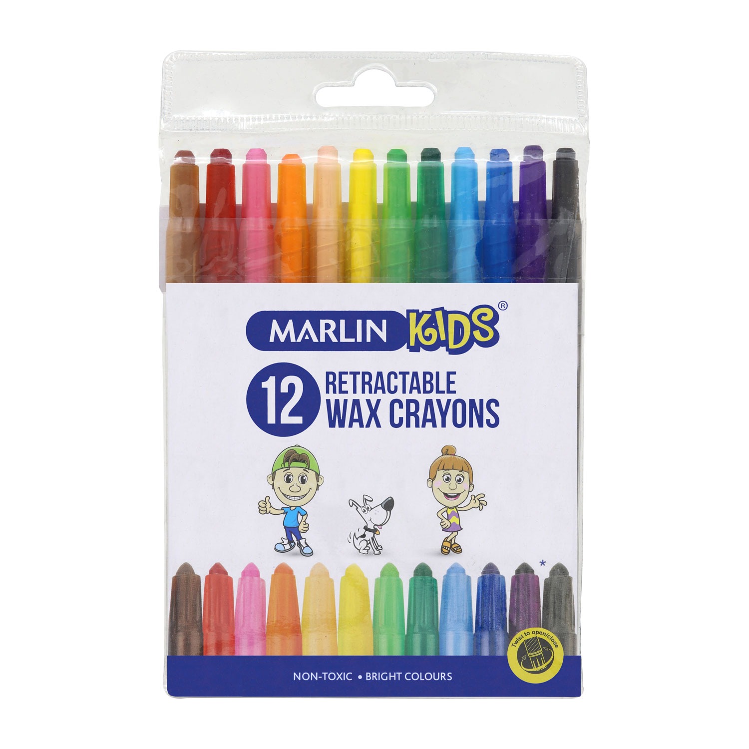 Marlin Retractable Crayons 12's | Agrimark