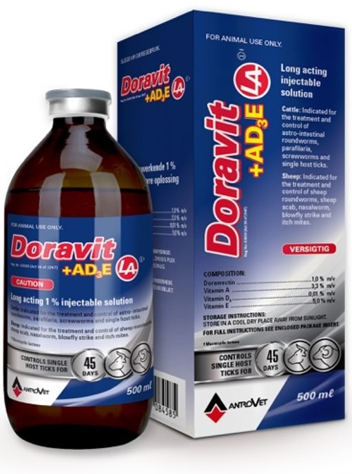 Antrovet Doravit + AD3E LA 500ml | Agrimark