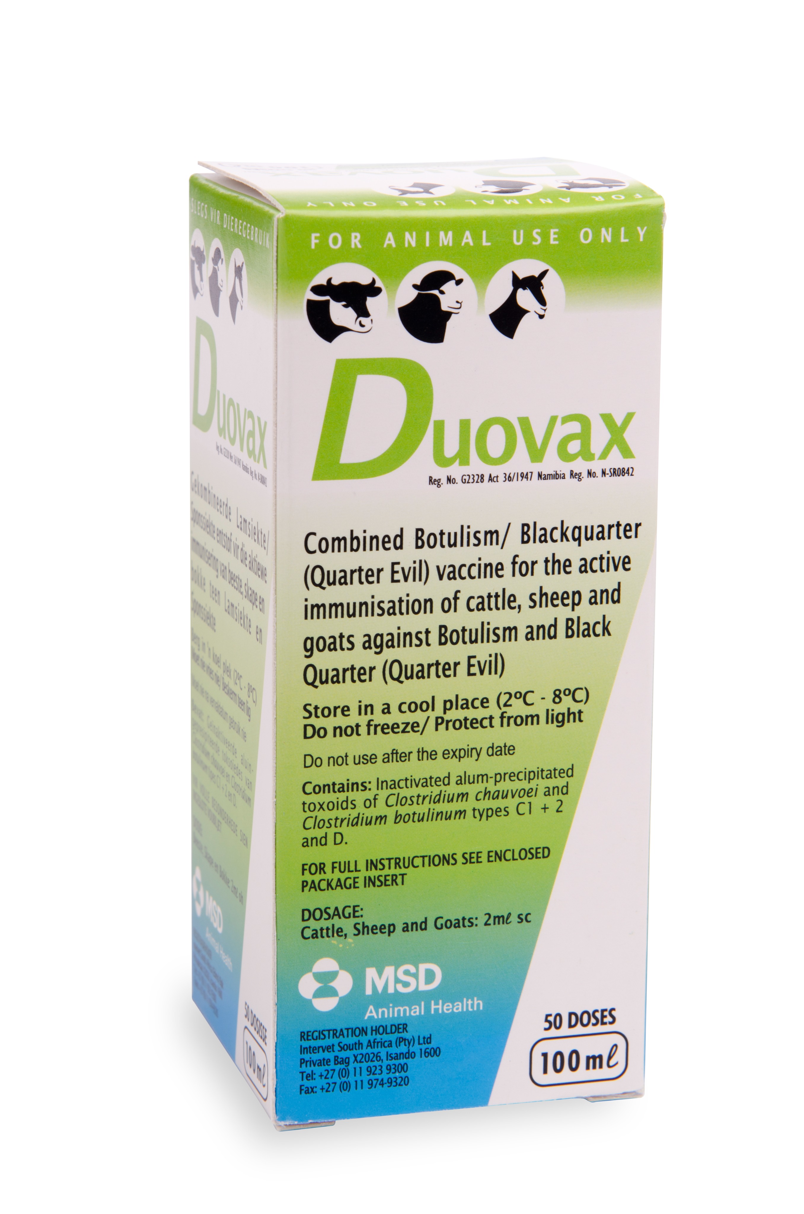 MSD Vaccine Duovax 100ml | Agrimark