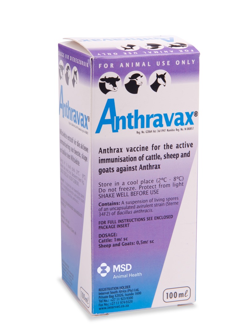 MSD Vaccine Anthravax 100ml | Agrimark