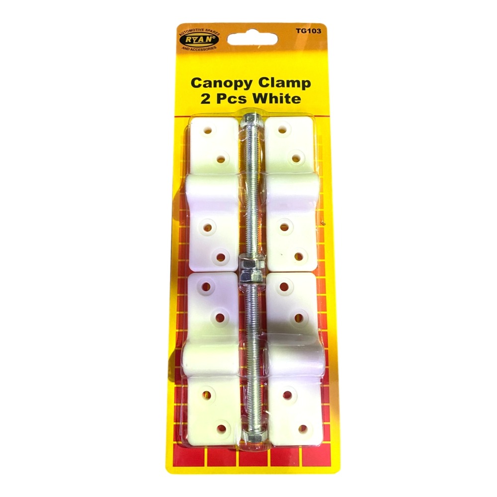 Clamp Canopy Plastic White 2 Piece | Agrimark