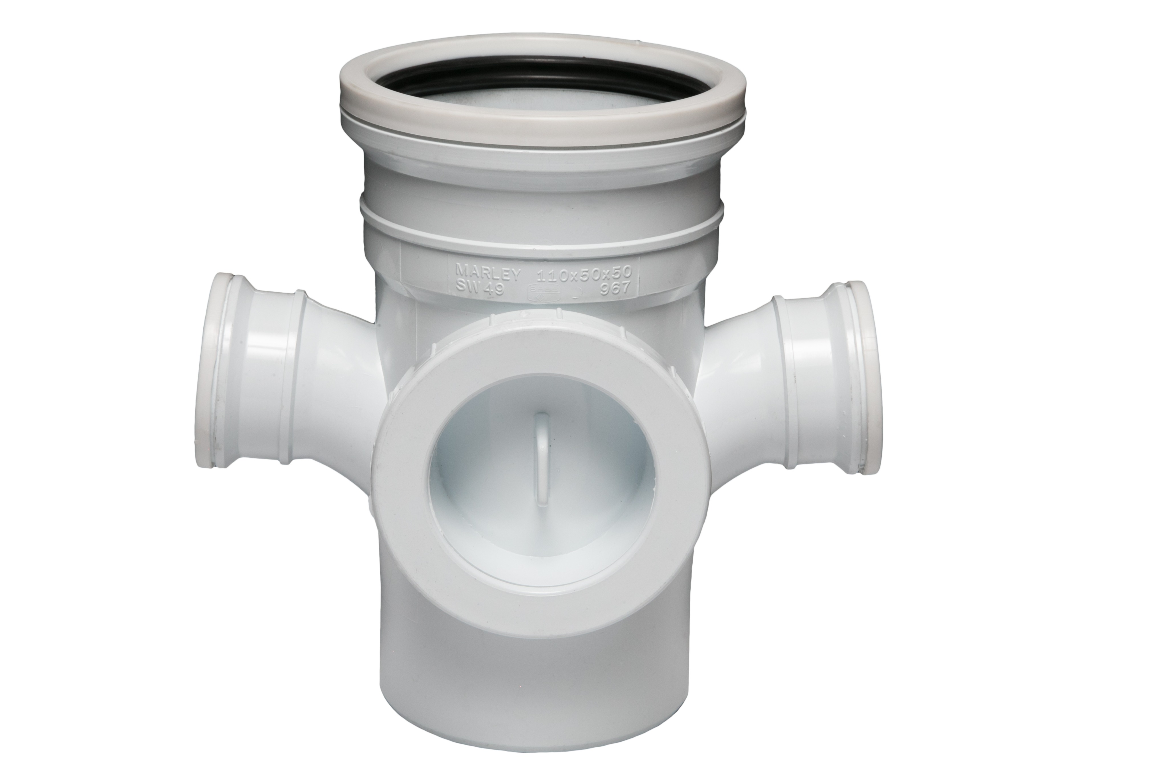 Marley Pvc Sv Dbl Junct A/h Red 110x50mm | Agrimark