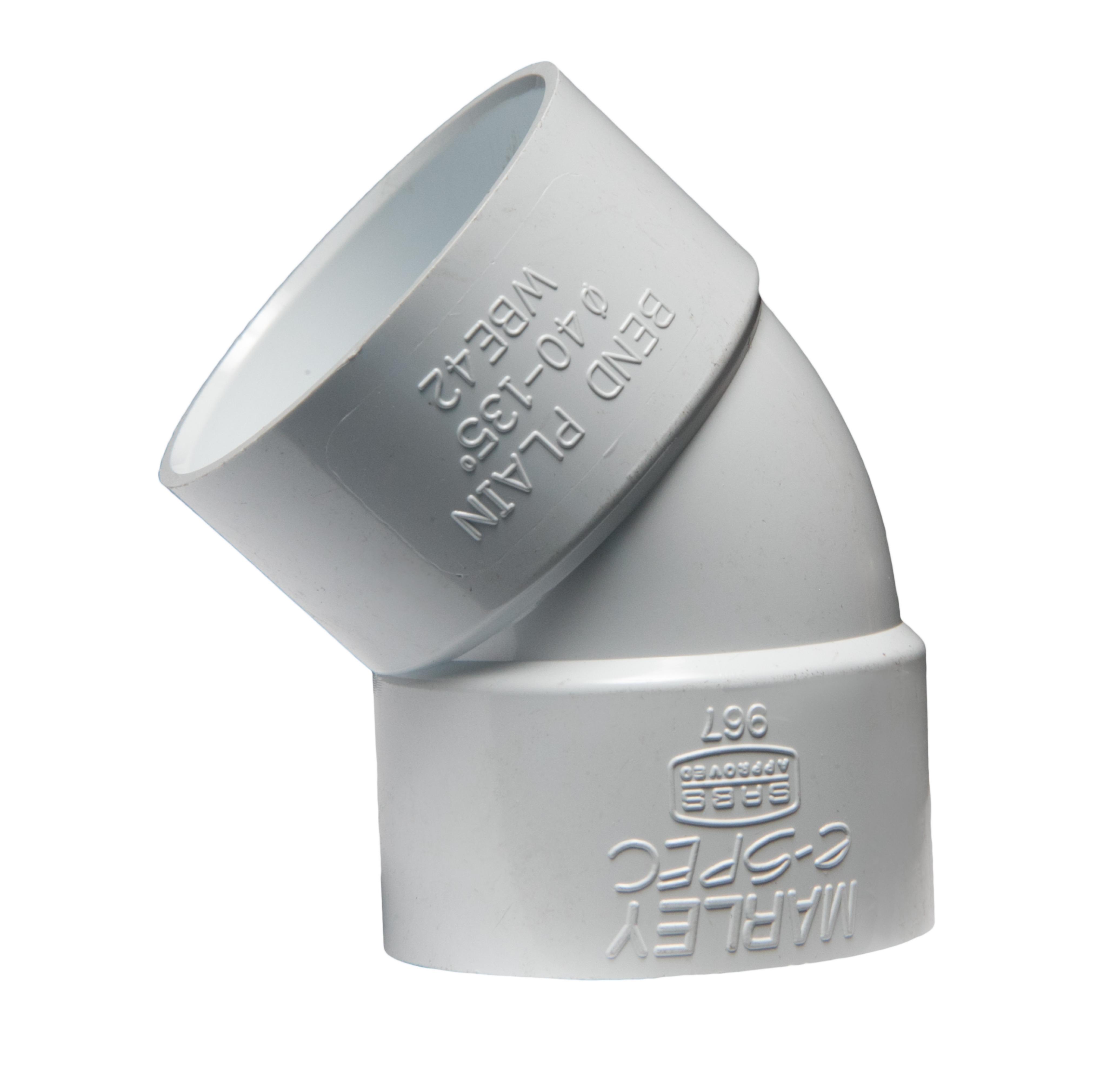 Marley Pvc Waste Pln Bend S/w 40x135deg | Agrimark